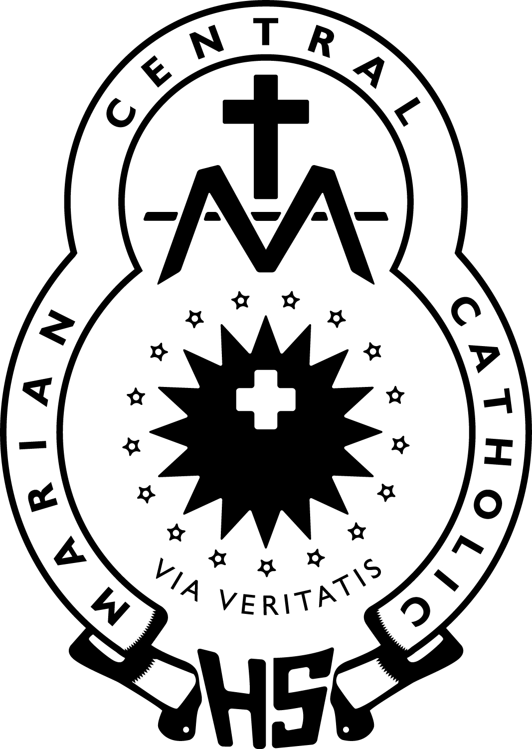 MCHS_Crest_Blk - Marian Catholic Central